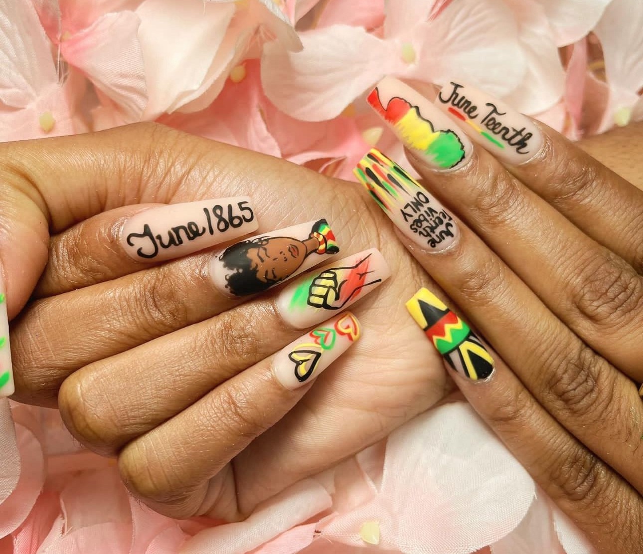 Happy Juneteenth! Nail Art Showcase! - Southernly Sweet Nail Blog